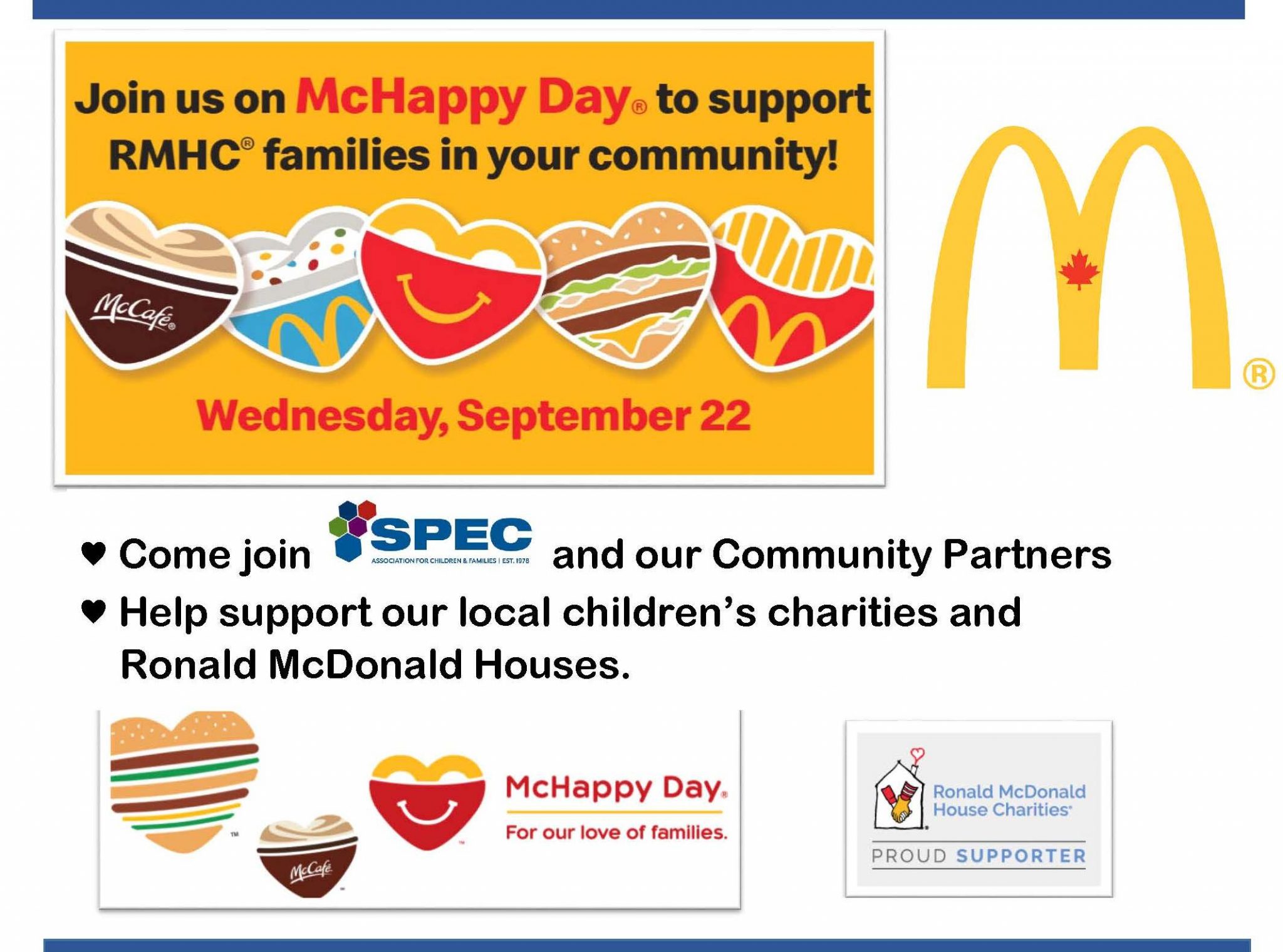 McHappy Day : Sept 22 – SPEC Association